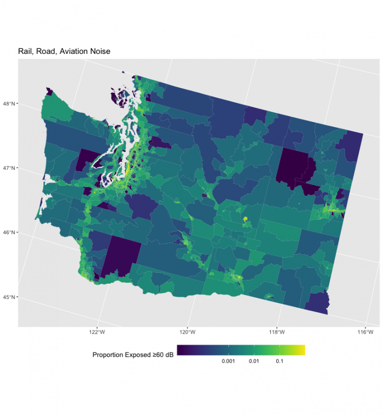 Noise Exposures for Washington and Other States – Edmund Seto